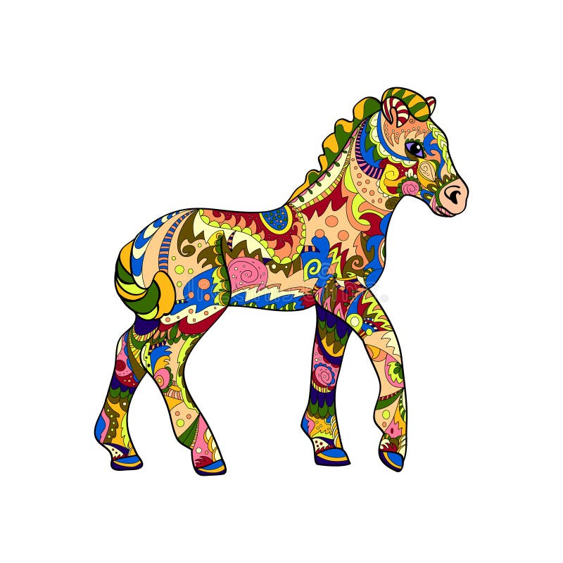 White unicorn head stock vector. Illustration of horn - 80010964