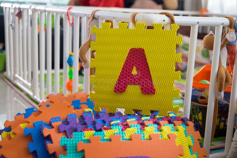 Alphabet Foam Pieces stock image. Image of still, systematic - 17066649