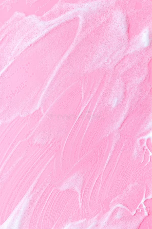 Foam Backgroud on Pink Table Top View Copy Space Stock Image - Image of ...