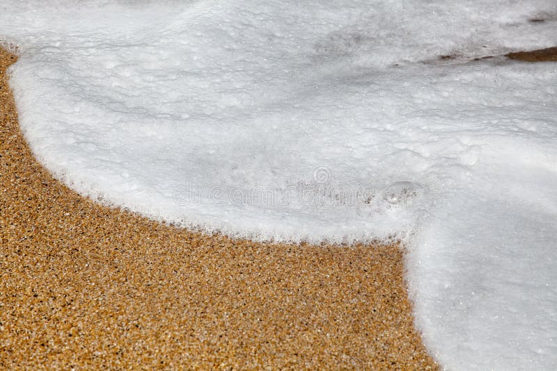 Foam on beach stock image. Image of bubbles, nature, texture - 14868471