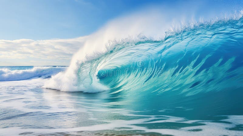 Foam blue wave border stock illustration. Illustration of boundary ...