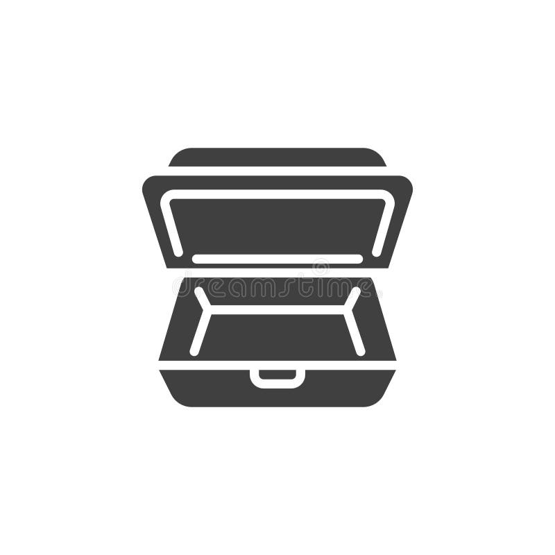 Foam Box vector icon stock vector. Illustration of filled - 349094483