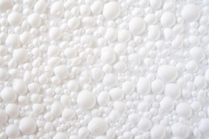 Foam Bubbles on Freshly Washed White Fabric Stock Image - Image of ...