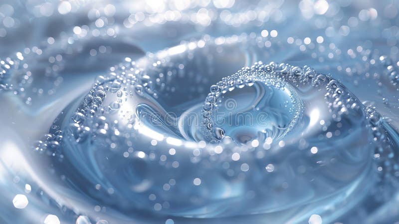 Foam Bubbles in a Spiral Motion. Light Effect of an Air Vortex. Modern ...