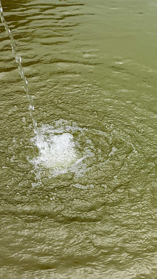 Foam Caused by the Force of Falling Water Stock Photo - Image of ...