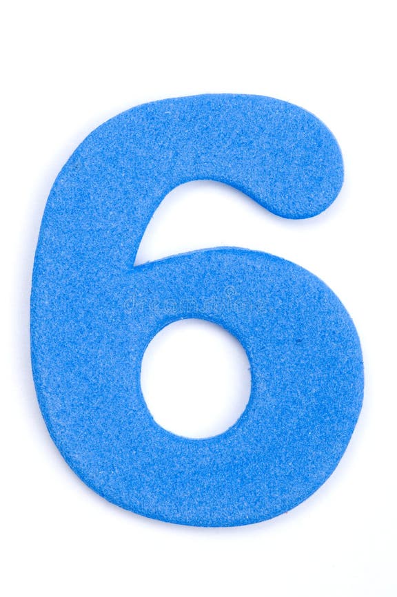 Foam Digit Six stock photo. Image of play, icon, design - 7220932