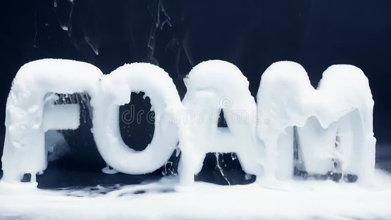Foam Expands and Forms Soft, Fluffy Letters in a Creative Display of ...