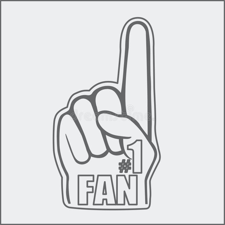 Foam Finger Drawing Stock Illustrations – 863 Foam Finger Drawing Stock ...