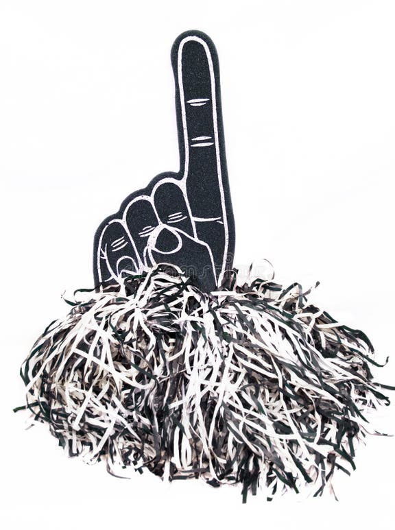 Foam Finger Cheer stock image. Image of fans, ncaa, fingers - 4302459