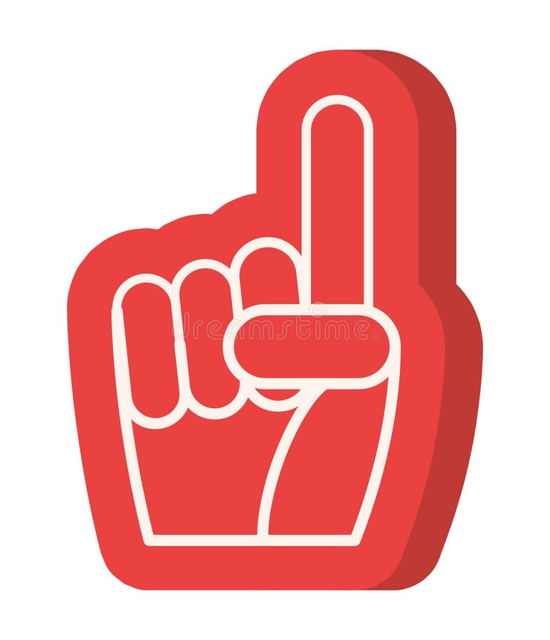 Foam hand design stock vector. Illustration of support - 264977246