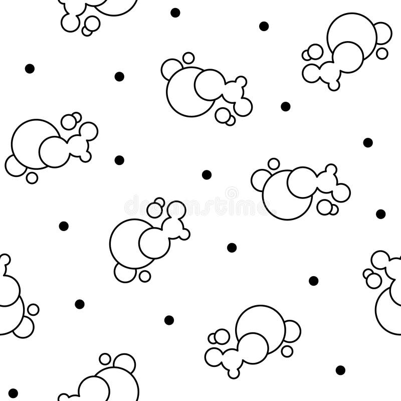 Foam Soap. Seamless Pattern. Coloring Page Stock Illustration ...