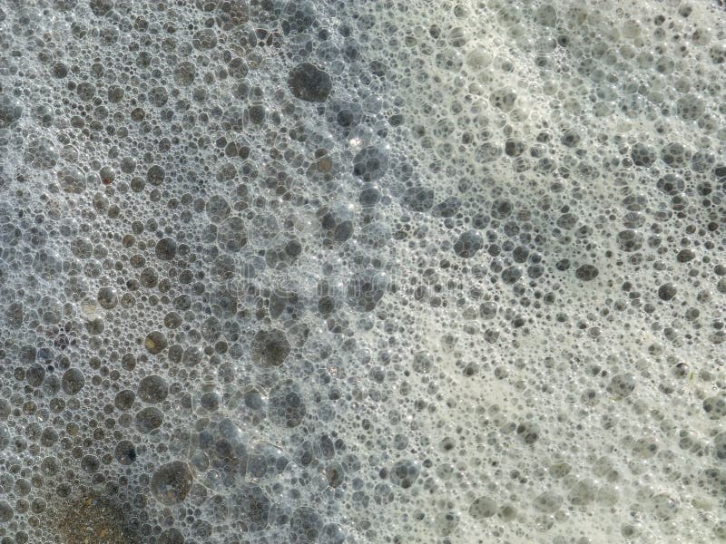 Foam Made by the Wave on the Beach Stock Image - Image of texture, foam ...