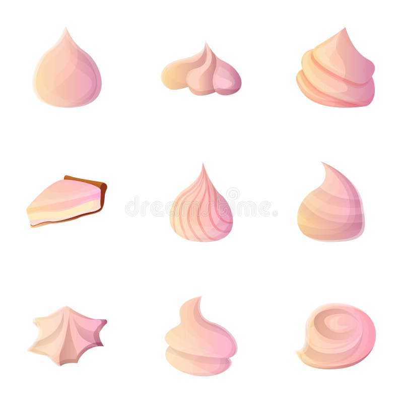 Foam Meringue Icon Cartoon Style Stock Vector Illustration Of Baking