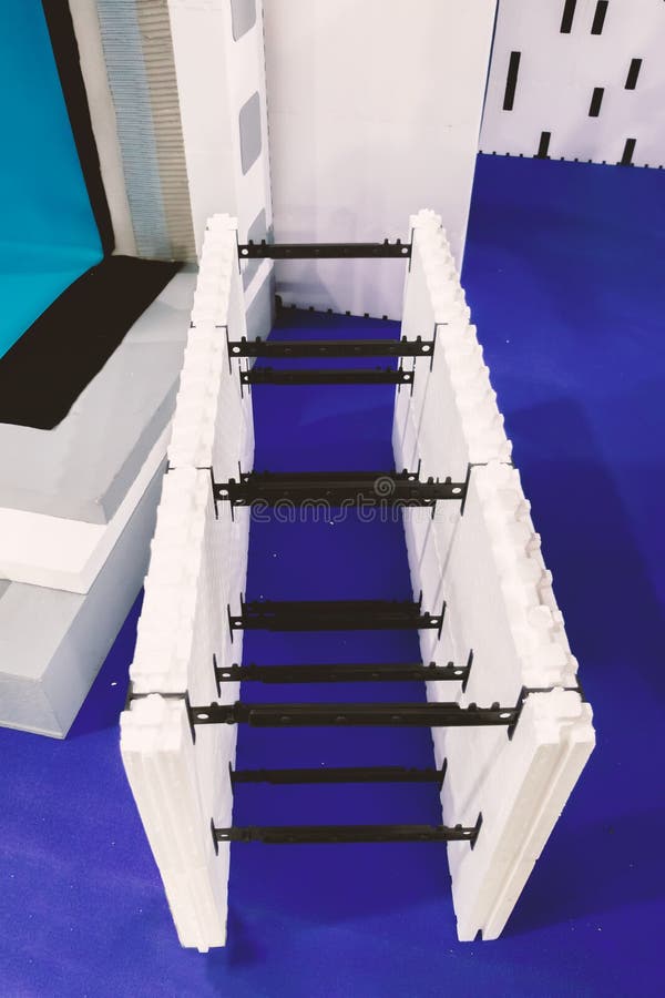Foam Modular Molds for Pouring the Foundation Stock Photo - Image of ...