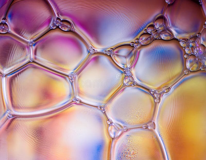 Foam Multicolored Bubble Texture. Abstract Background and Texture of ...