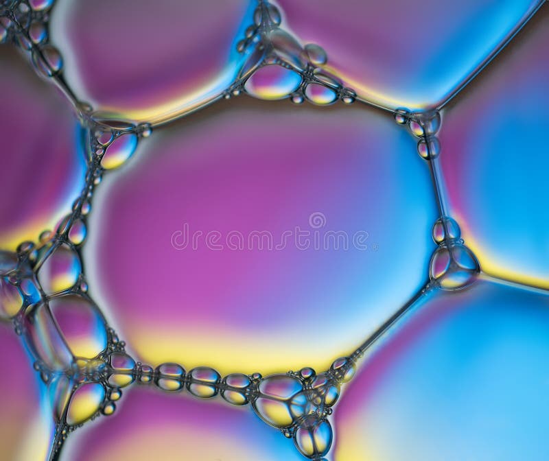 Foam Multicolored Bubble Texture. Abstract Background and Texture of ...