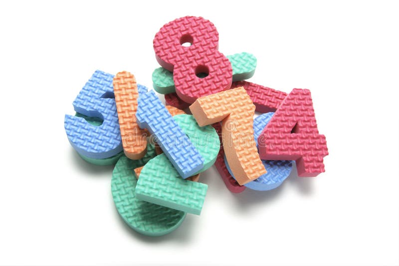 Foam Numbers stock photo. Image of pile, play, arithmetic - 9246710