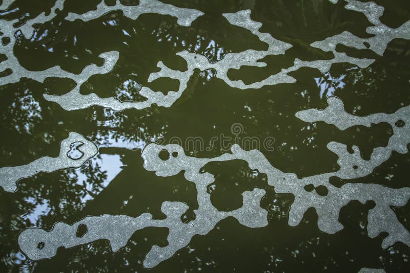 Foam Patterns on the River Water Surface Stock Image - Image of flowing ...
