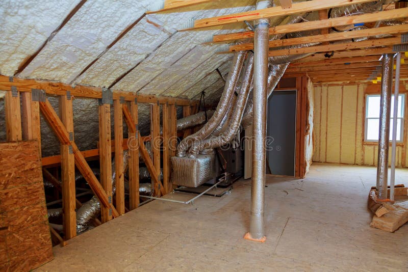 Foam Plastic Insulation Installed in the Sloping Ceiling of New Frame ... Foam Plastic Insulation Installed in the Sloping Ceiling of New Frame ...