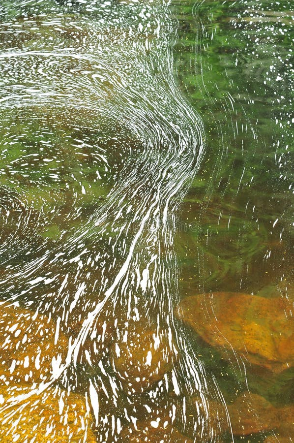 Foam on the river surface. stock photo. Image of creek - 63136784