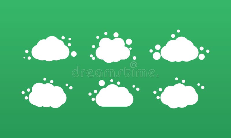 Foam Shaped Cloud Vector stock vector. Illustration of vailable - 66168979