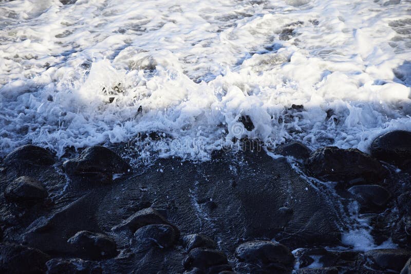 Foam and small waves. stock image. Image of marine, wave - 270278221