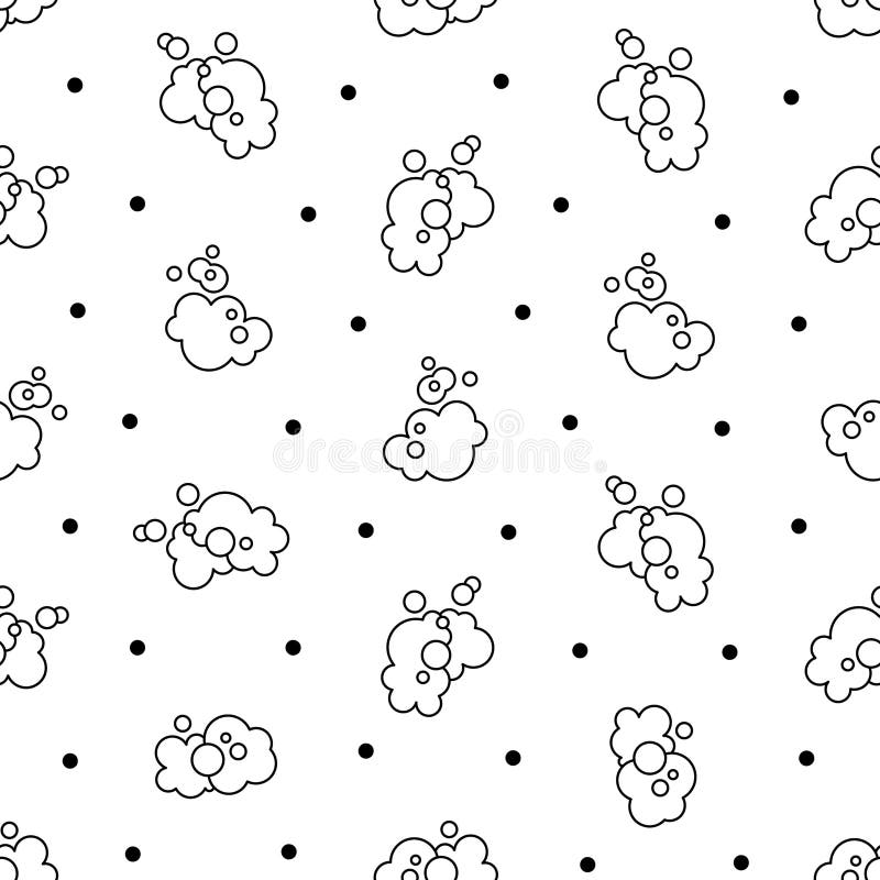 Foam Soap. Seamless Pattern. Coloring Page Stock Vector - Illustration ...