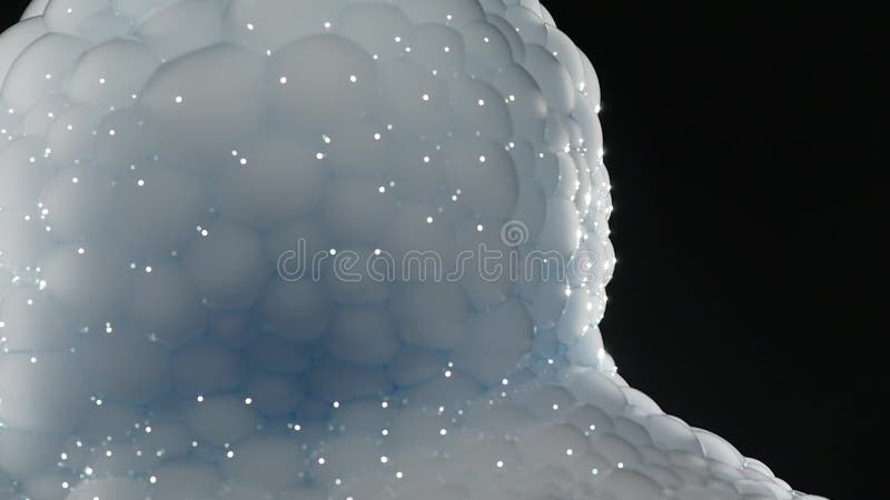 Foam with Steam Made of Dry Ice. Stock Video - Video of cold, dioxide ...