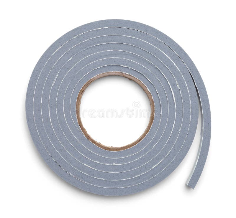 Foam Tape Top View stock photo. Image of rolled, adhesive - 195093892