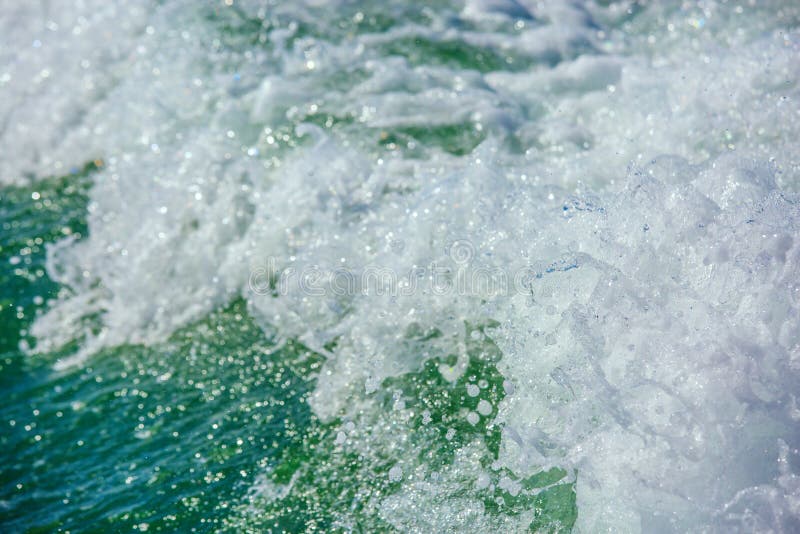 Foam of a Wave on the Open Sea Stock Image - Image of power, atlantic ...