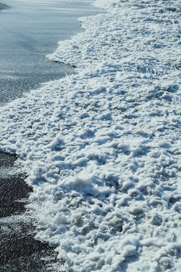 Foam from the Waves on the Shore. Stock Photo - Image of paradise ...