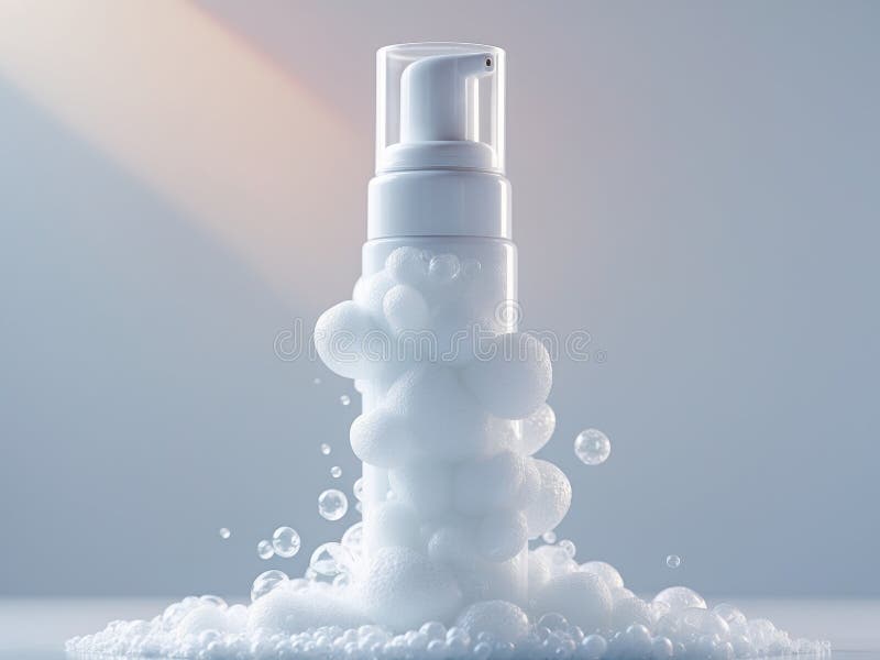 Foaming Cleanser Bottle with Bubbles for Acne Clearing Skincare Routine ...