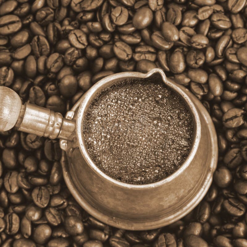 Foaming coffee stock image. Image of delicious, culture - 91709733