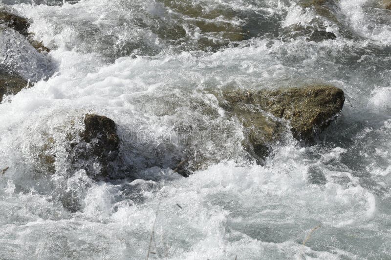 Foaming water in a river stock image. Image of texture - 322051765