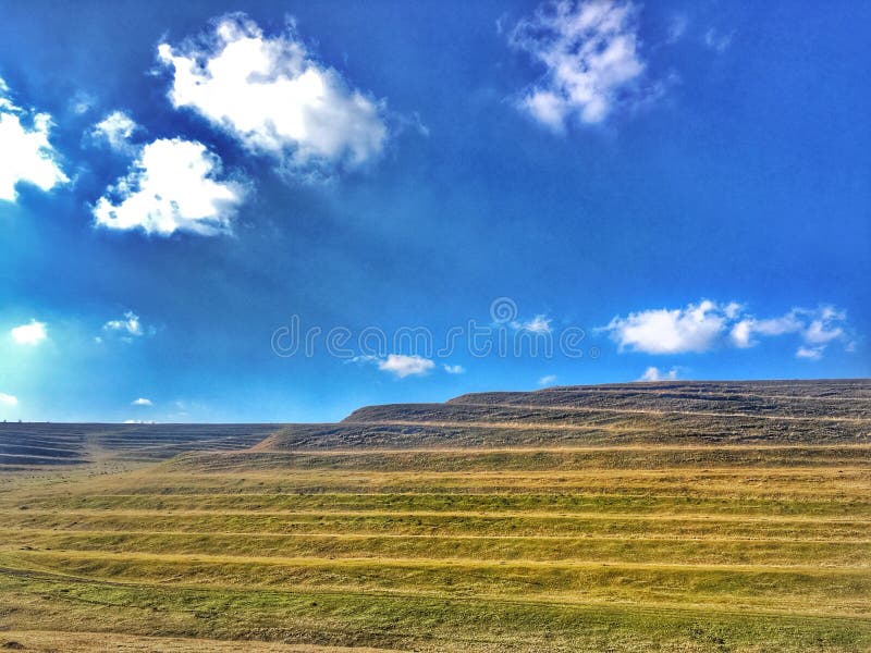 Windows Xp Blue Sky and a Green Layered Field Stock Image - Image of ...