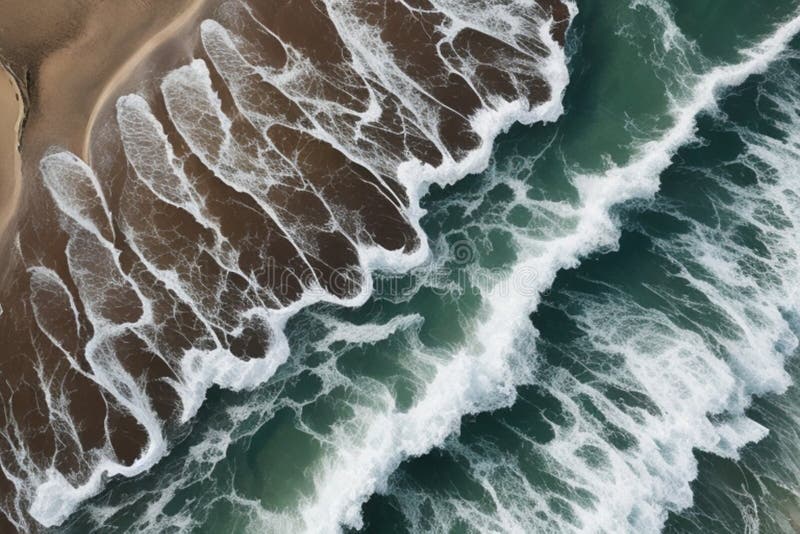 Foamy Water Top View Ai Generated Stock Illustration - Illustration of ...