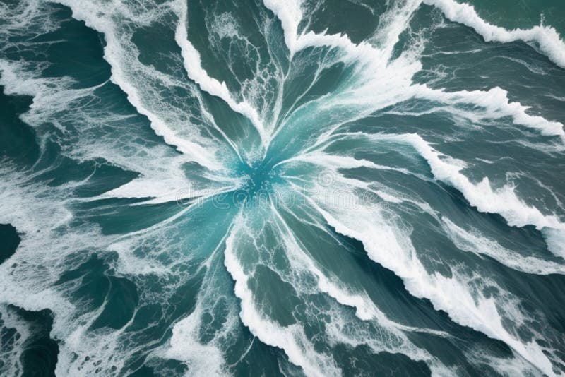 Foamy Water Top View Ai Generated Stock Illustration - Illustration of ...