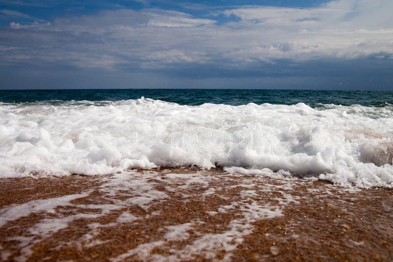 Foamy wave. stock photo. Image of surf, nature, turbulent - 45628712