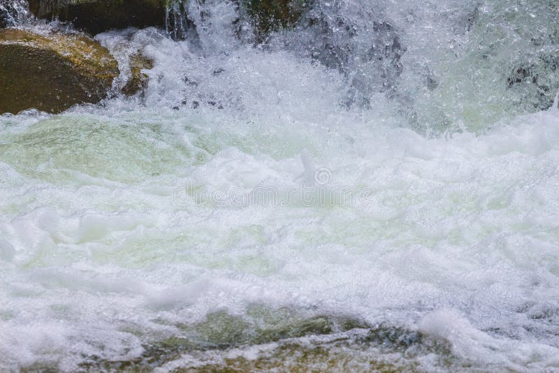 Foamy Waves in a Mountain River, Water Texture_ Stock Photo - Image of ...