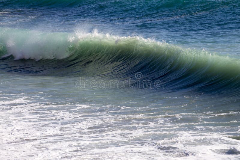 Foamy Waves of the Sea on a Windy Day Stock Image - Image of cloud ...