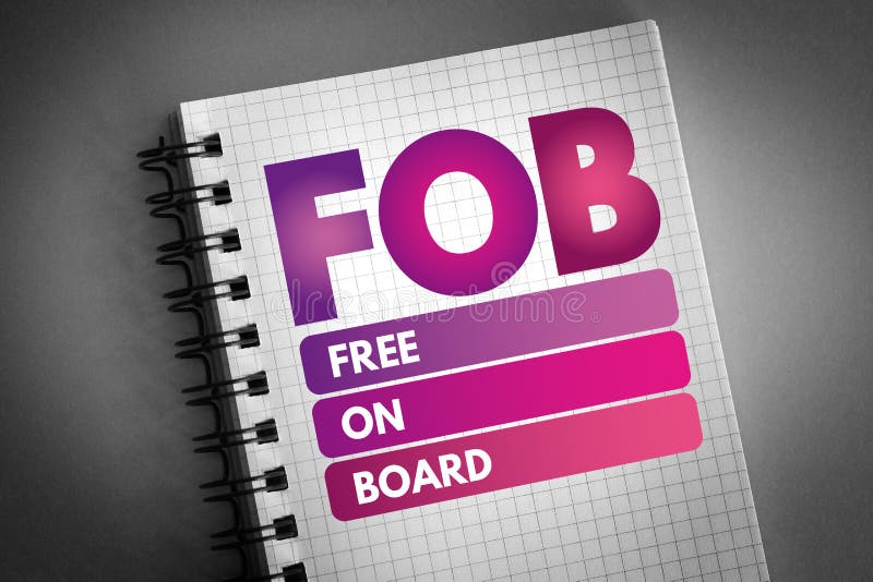 FOB - Free on Board Acronym Stock Image - Image of inventory, diagram ...