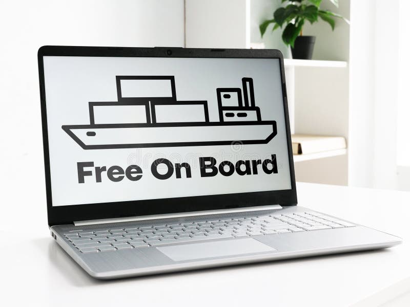 FOB Free on Board is Shown Using the Text Stock Illustration ...