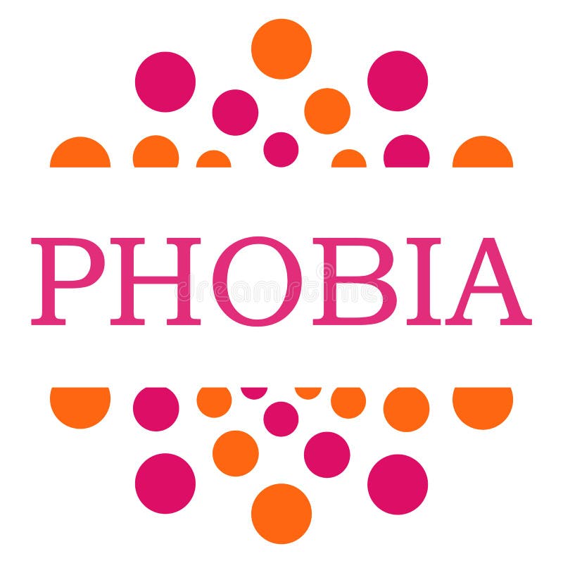 Fobia Dots Circular Anaranjado Rosado Stock de ilustración ...