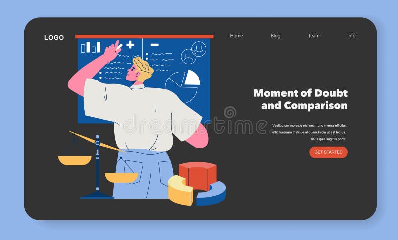 FOBO. Flat Vector Illustration Stock Illustration - Illustration of ...