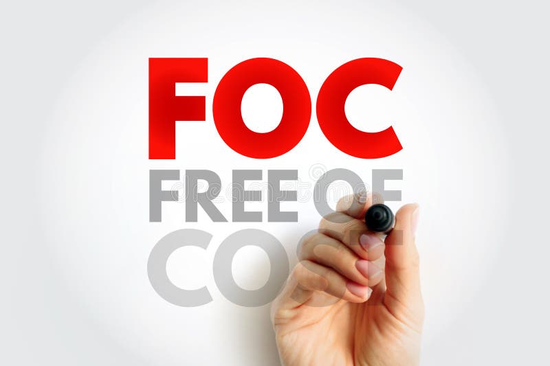 FOC - Free of Cost Acronym, Business Concept Background Stock Image ...