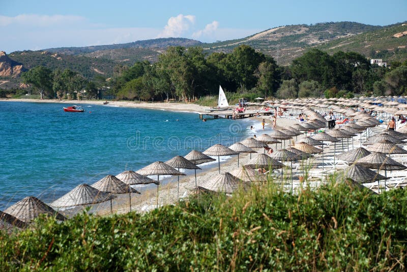 Foca Hanedan beach stock image. Image of beach, aegean - 21070083