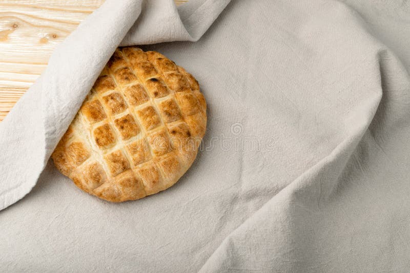 Homemade Round Bread stock image. Image of bakery, pastry - 258943923