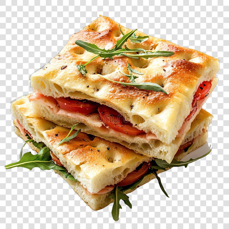 Focaccia Sandwich stock image. Illustration of snack - 341476713