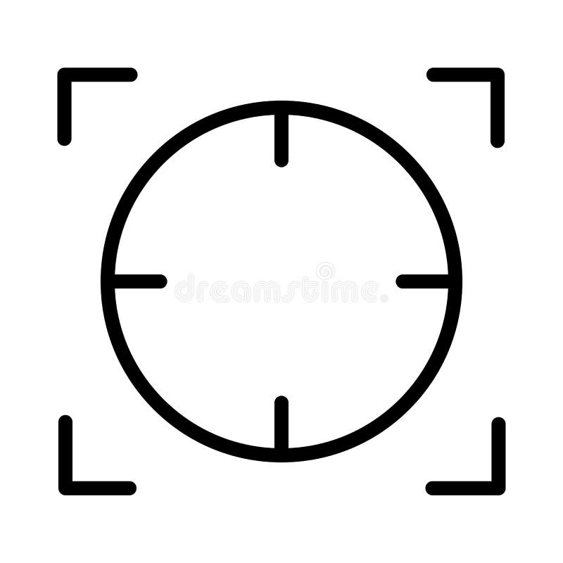 Focal Point or Focus Icon Design. Vector Stock Vector - Illustration of ...