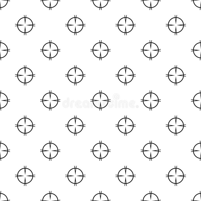Focal Target Pattern Seamless Vector Stock Vector - Illustration of ...